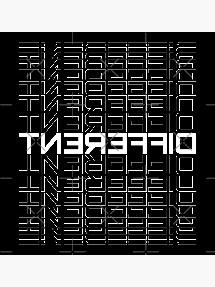 "Backwards text, Different! - Backwards letter" Sticker for Sale by ...