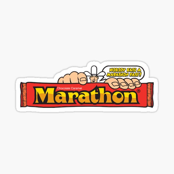 "Marathon Bar - Candy " Sticker for Sale by DarkoTalsky45 | Redbubble