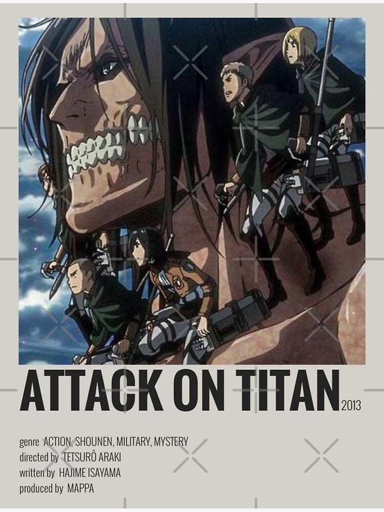 "Attack on titan anime minimalist poster" Poster for Sale by ...