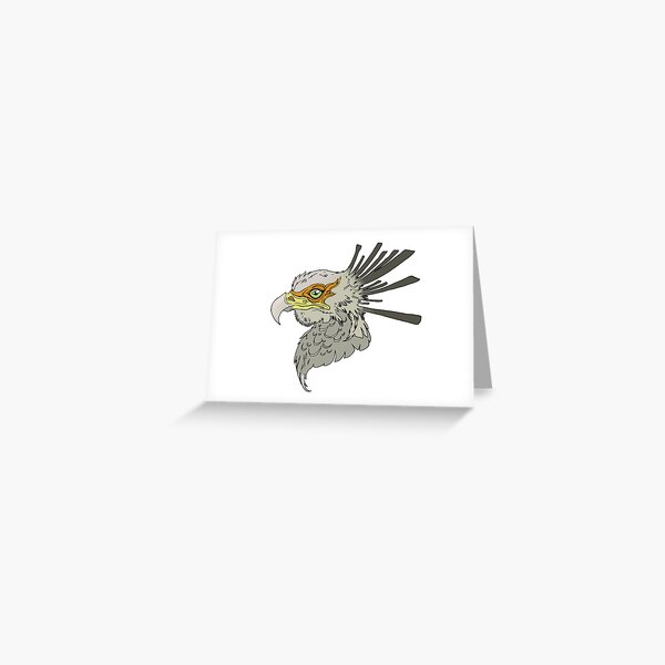 "National Animal of Sudan: Secretary Bird" Greeting Card for Sale by ...