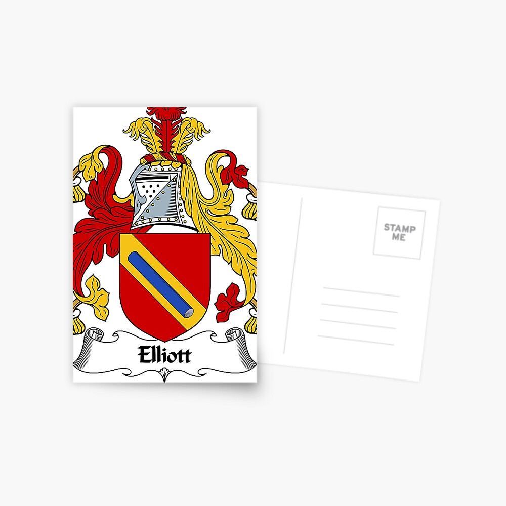 "Elliott Coat of Arms / Elliott Family Crest" Postcard for Sale by ...