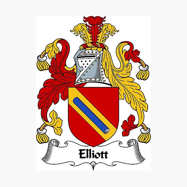 "Elliott Coat of Arms / Elliott Family Crest" Photographic Print for ...