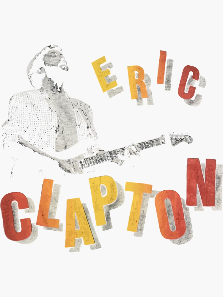 "Eric-Clapton" Sticker for Sale by vdevermaurice | Redbubble