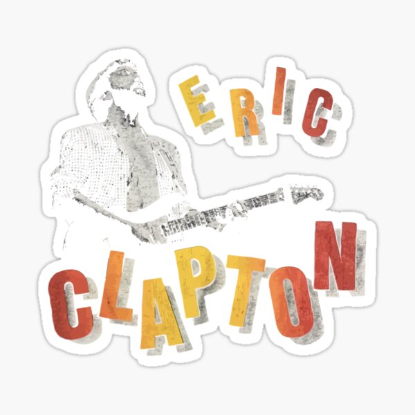 "Eric-Clapton" Sticker for Sale by vdevermaurice | Redbubble