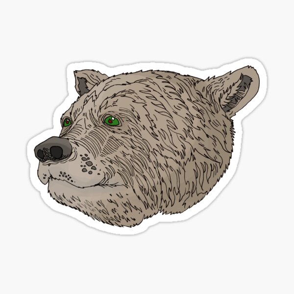 "National Animal of Syria: Syrian Brown Bear" Sticker for Sale by ...