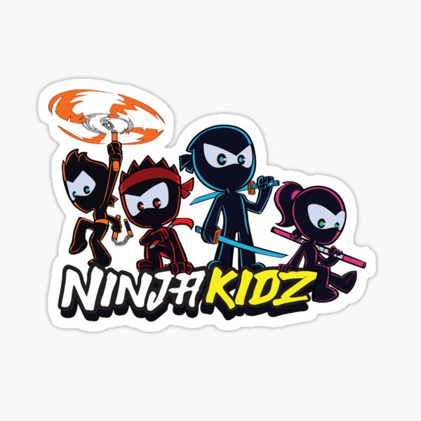 "ninja kidz" Sticker for Sale by KidzyArt | Redbubble