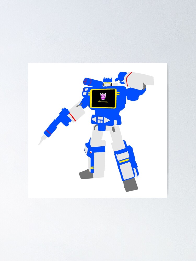 "Soundwave Blocky" Poster for Sale by Blitzpulse | Redbubble