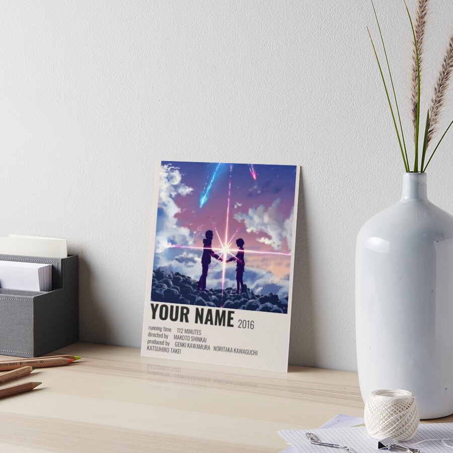 "your name anime minimalist poster" Poster for Sale by paper bag ...