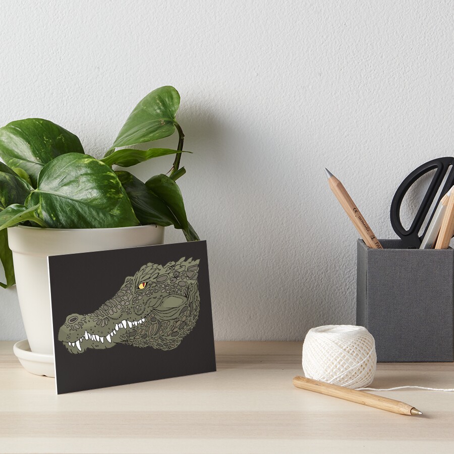 "National Animal of Timor Leste: Crocodile" Art Board Print by ...