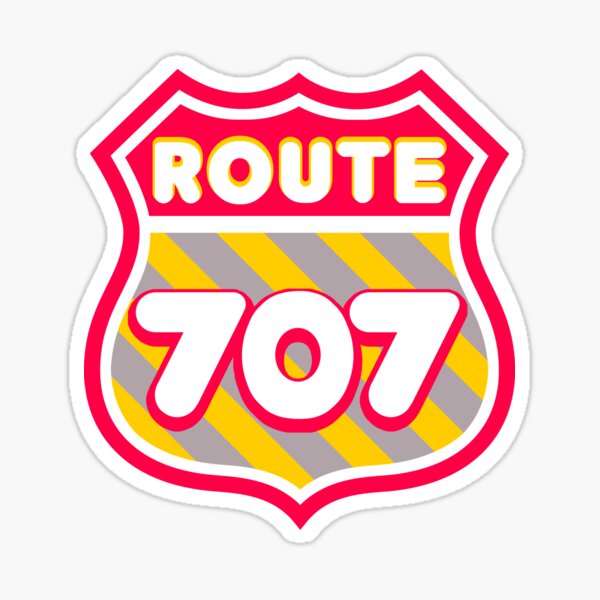 "Mystic Messenger ROUTE 707 " Sticker for Sale by tetrablock | Redbubble