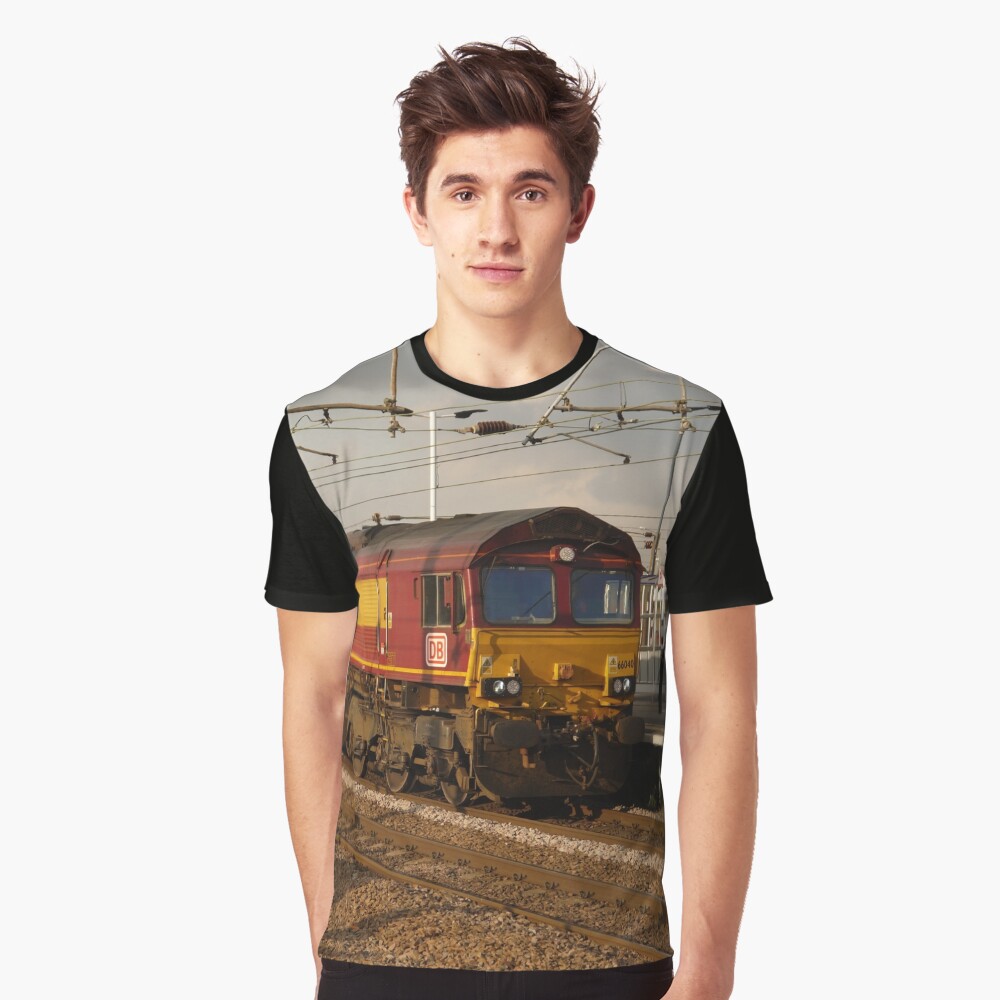 "DB Schenker 66040 at Peterborough" T-shirt for Sale by Rorymacve ...
