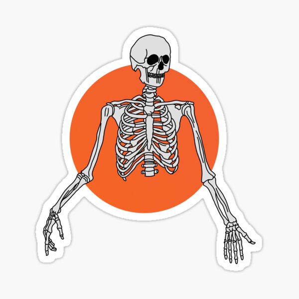"BONES" Sticker by amalawais | Redbubble