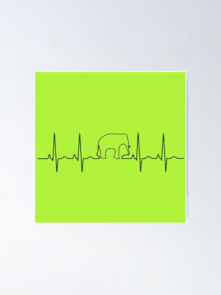 "ECG With Elephant Cellulite - Elephant" Poster for Sale by nakavt ...