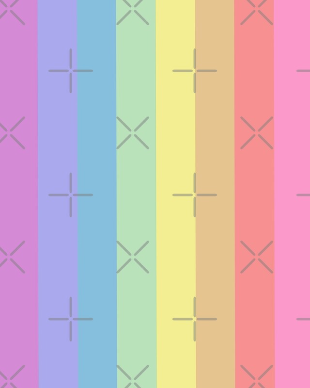 "Pastel Pride Flag" by linked-pinkies | Redbubble