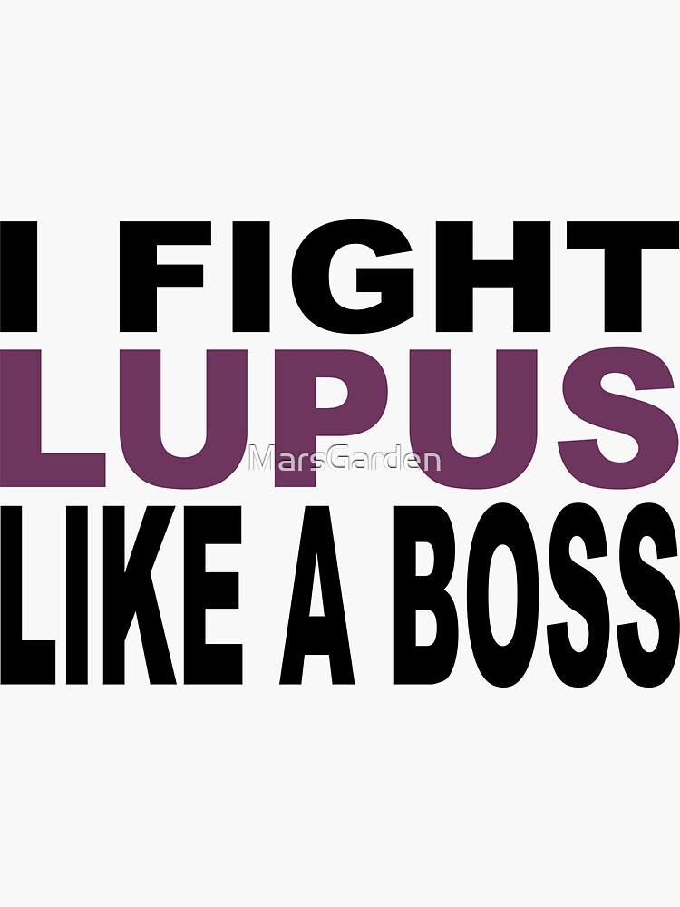 "Fight Lupus" Sticker for Sale by MarsGarden | Redbubble