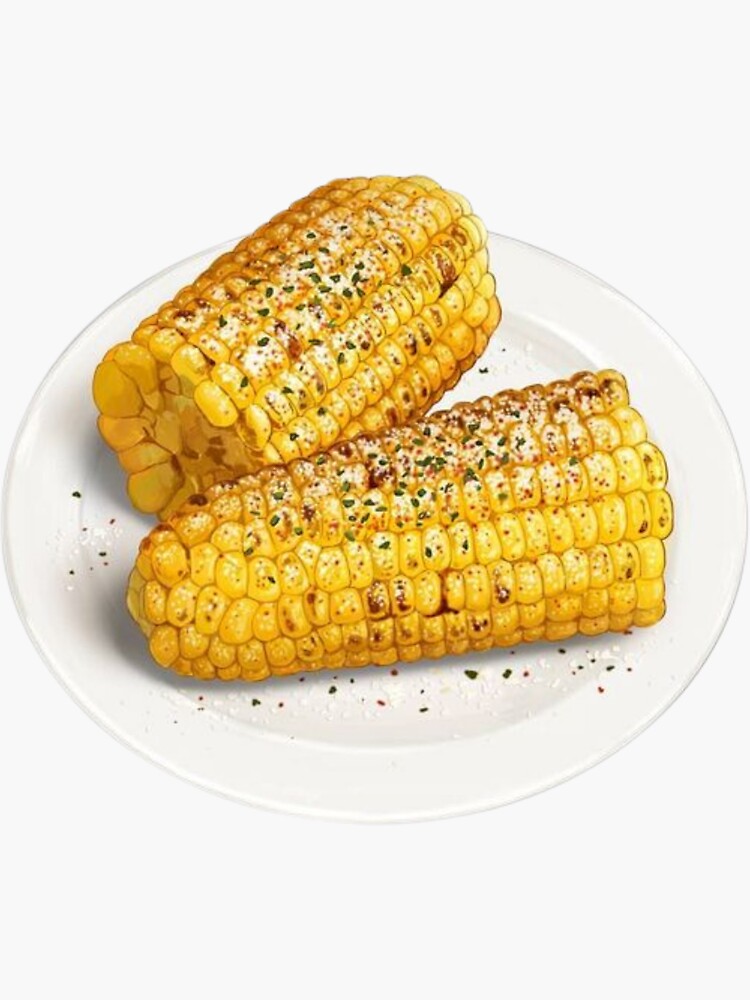 "Salted Sweet Corn" Sticker for Sale by numerounoe | Redbubble