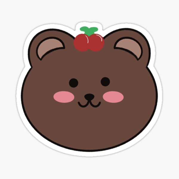"Cherry Bear" Sticker for Sale by Now-empire | Redbubble