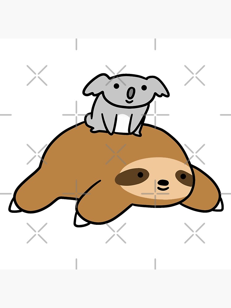"Koala and Sloth" Art Print by SaradaBoru | Redbubble