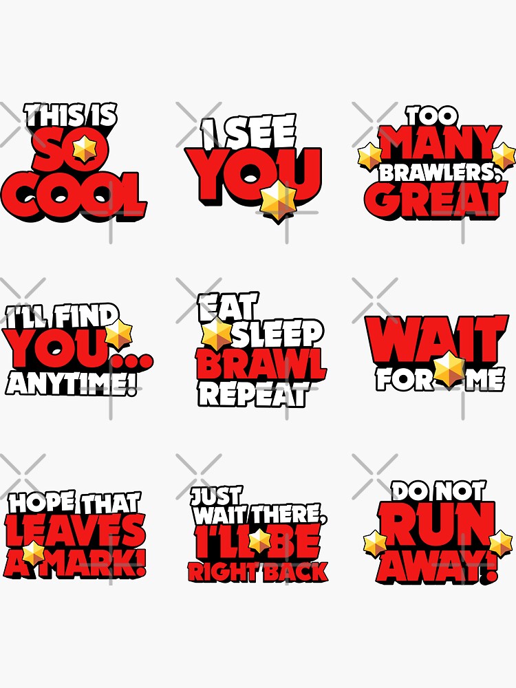 "Brawl Stars" Sticker for Sale by Store-Designify | Redbubble
