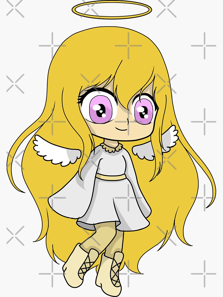 "gacha angel chibi" Sticker by EveryCuteThings | Redbubble