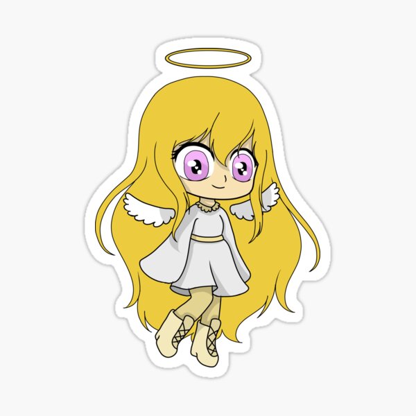 "gacha angel chibi" Sticker by EveryCuteThings | Redbubble