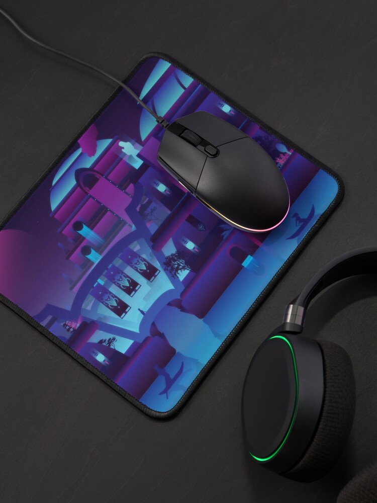 "Synthwave Vivec City" Mouse Pad for Sale by TornadoTwist | Redbubble