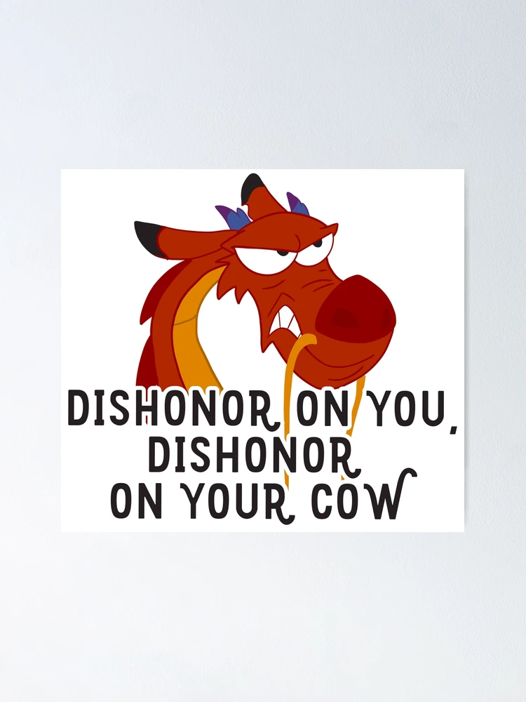 Mulan Mushu Meme Dishonor