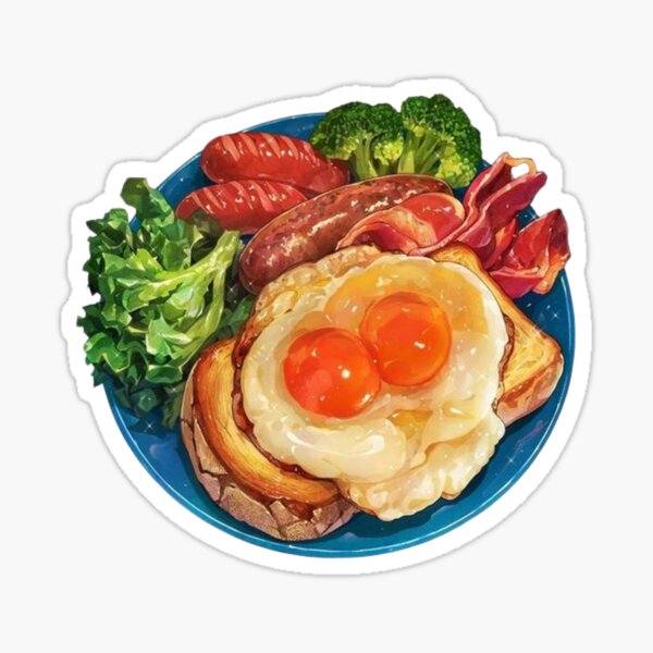 "English Breakfast" Sticker for Sale by numerounoe | Redbubble
