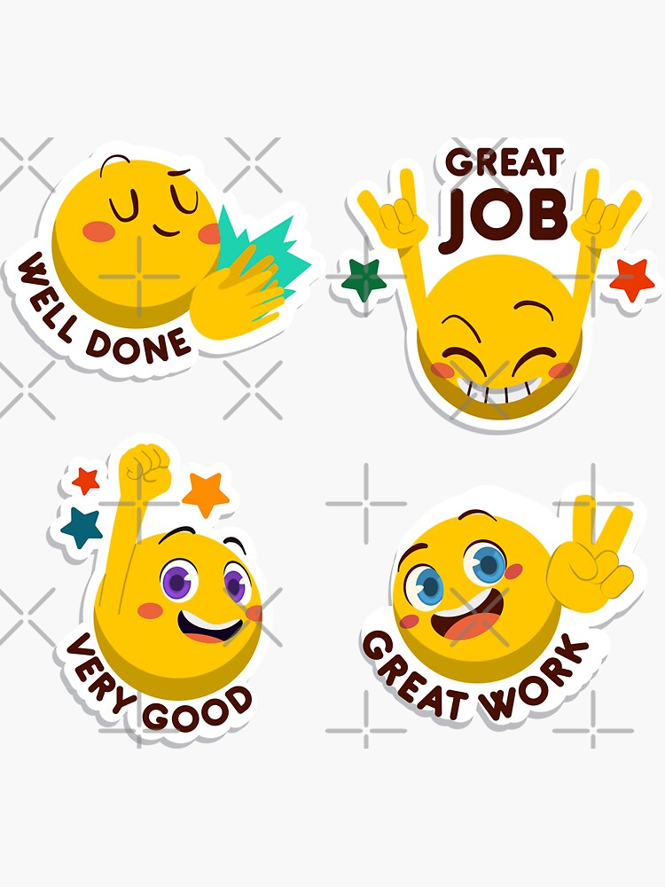 "Great Job, Great Work" Sticker by stickerscave | Redbubble