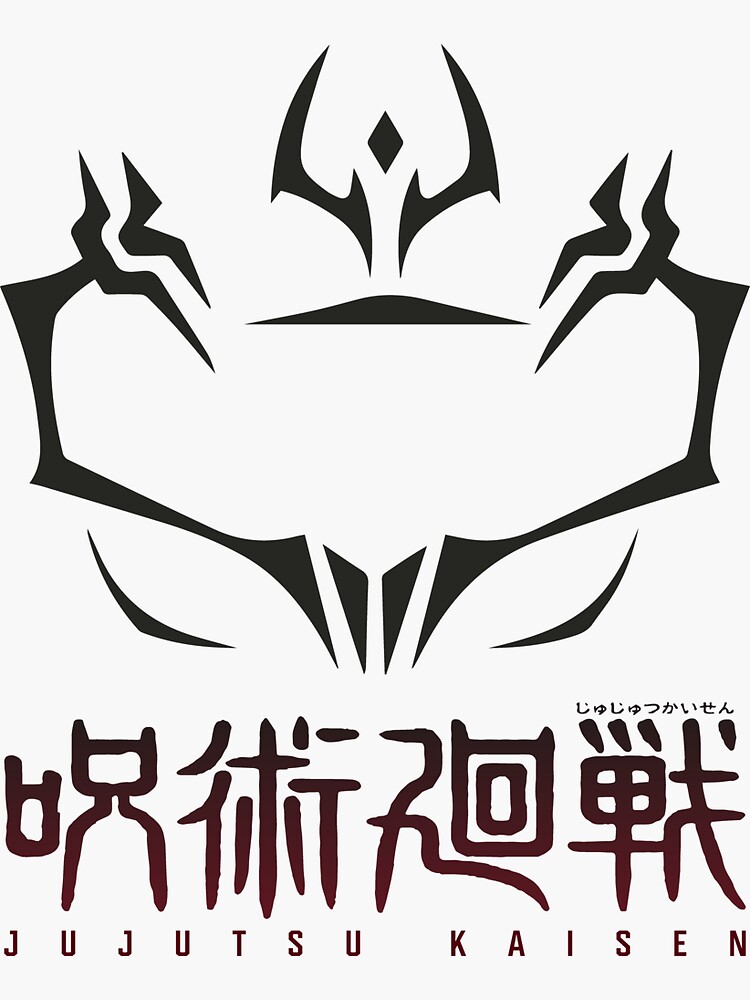 "Sukuna Tatto Face Logo" Sticker for Sale by nequl26 | Redbubble