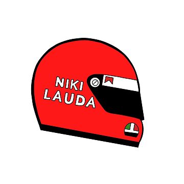 "Niki Lauda Helmet" Sticker by Matick | Redbubble