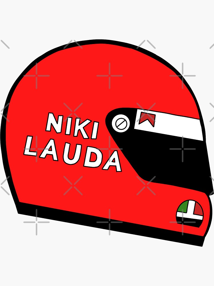 "Niki Lauda Helmet" Sticker by Matick | Redbubble