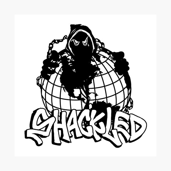 "shackled band ghost logo" Photographic Print by krigler | Redbubble