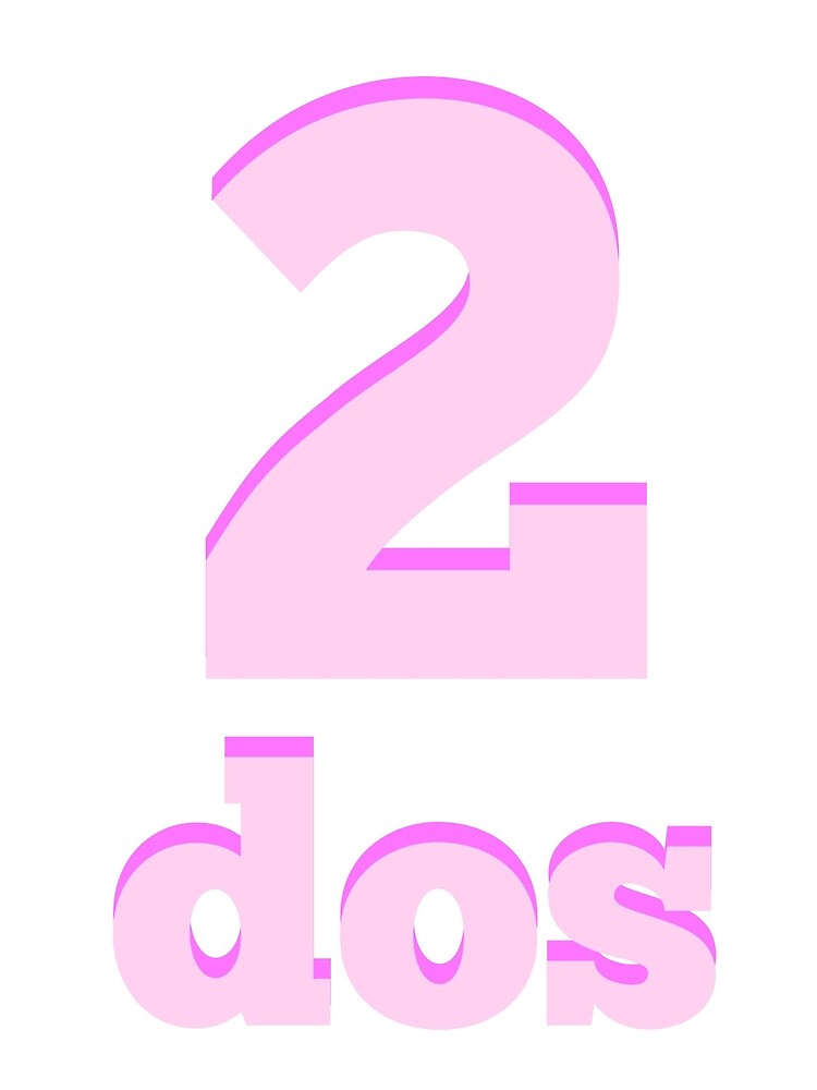 Lámina fotográfica «El bebé aprende el número dos en rosa español» de ...