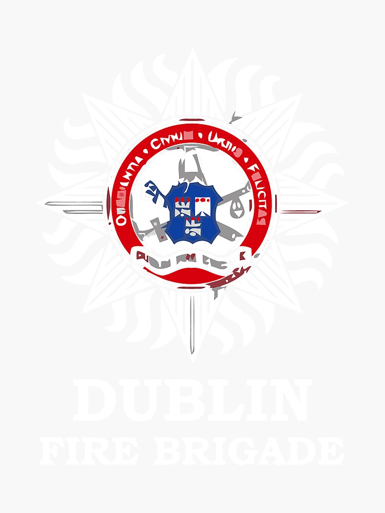 "Dublin Fire Brigade Irish Firefighter Fire Department" Sticker for ...