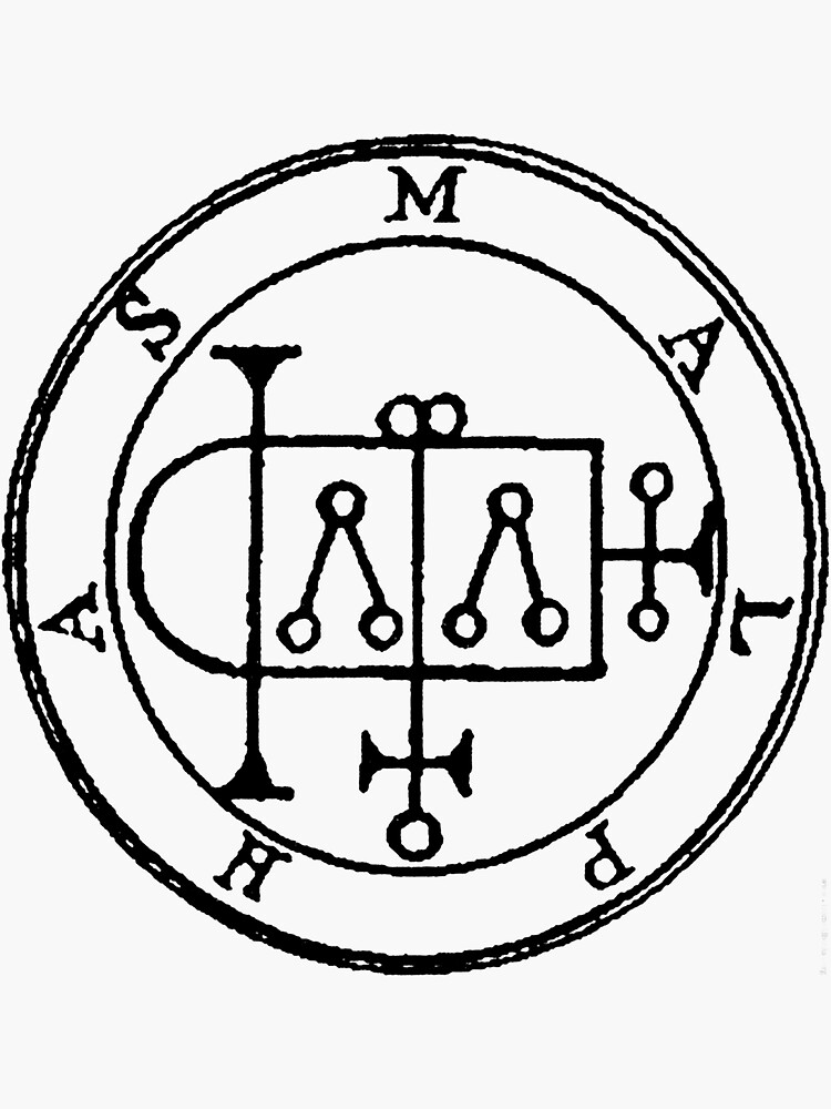 Pegatina «Círculo de Demonio Talismán del Sello de Malphas» de ...