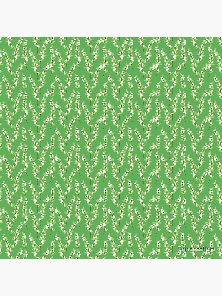 "Dark green Floral design." Sticker for Sale by Princessflora | Redbubble