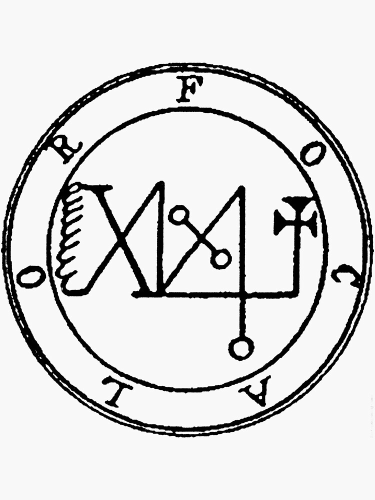 "Seal of Focalor Talisman Demon Circle" Sticker for Sale by ...