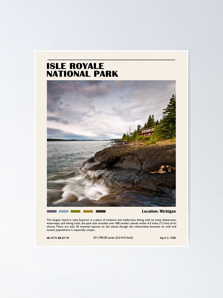 "Isle Royale National Park" Poster for Sale by AshleyReid89 | Redbubble