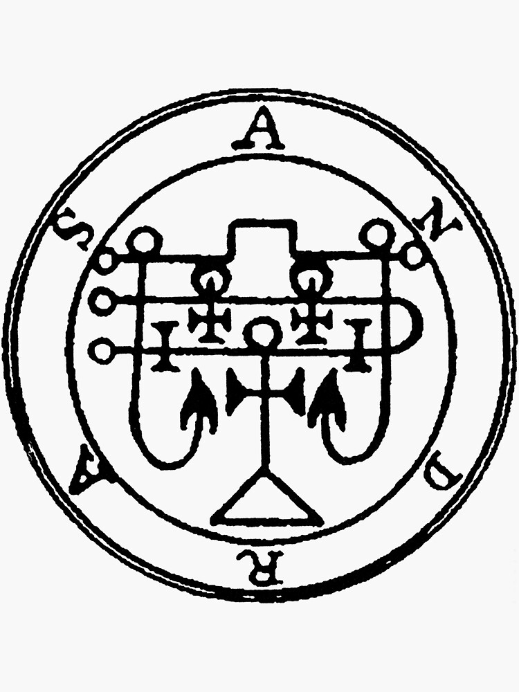 "Seal of Andras Sigil Demon Circle" Sticker for Sale by signsandsymbols ...