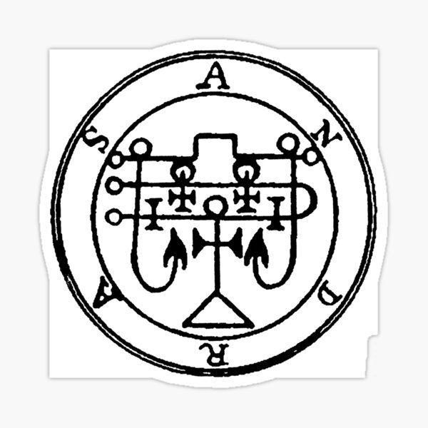 "Seal of Andras Sigil Demon Circle" Sticker for Sale by signsandsymbols ...