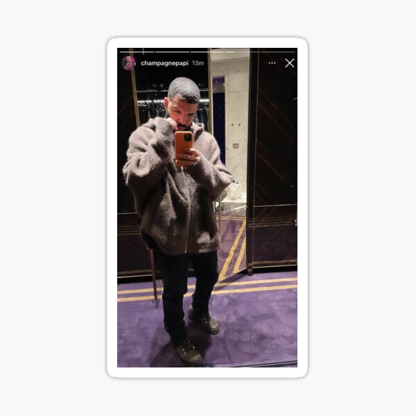 "drake mirror selfie" Sticker for Sale by youtubebased | Redbubble