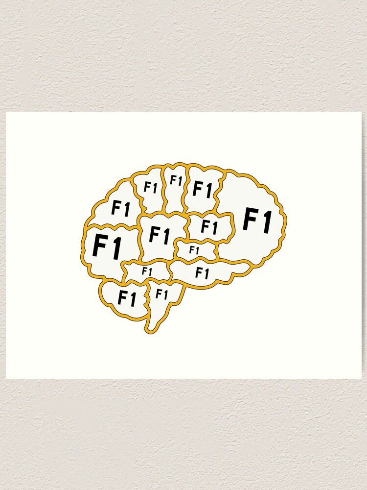 "Formula One Fan's Brain" Art Print by Massive-F1-Fan | Redbubble