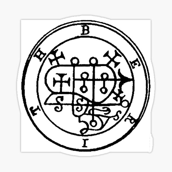 "Seal of Berith Talisman Demon Circle" Sticker for Sale by ...