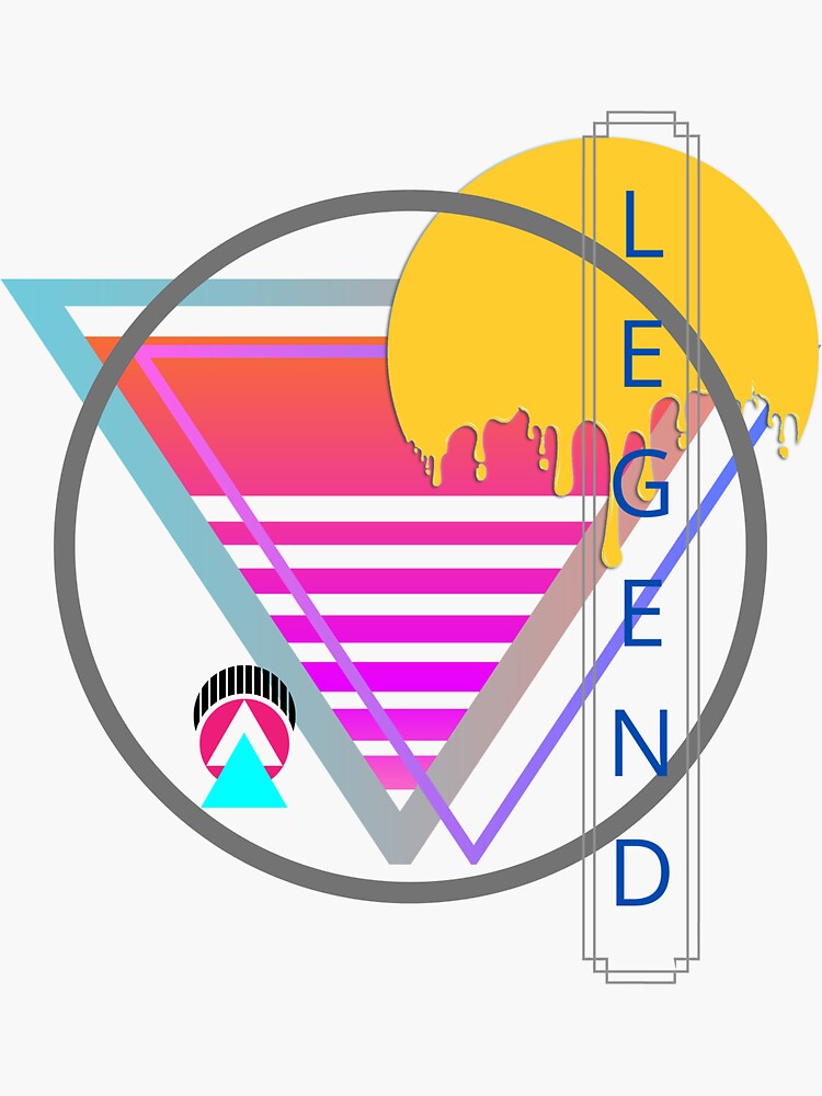 ",,LEGEND'' different shapes Design" Sticker for Sale by DesignArtIdeas ...