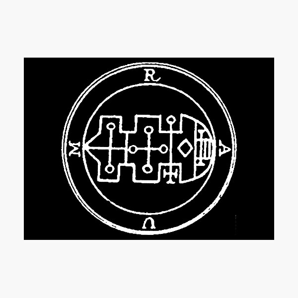 Lámina fotográfica «Círculo Demonio Talismán del Sello de Raum» de ...