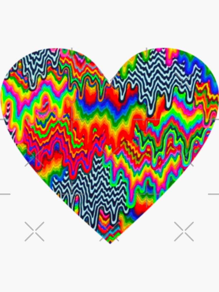 "Slime Heart Pattern | Happy Face | " Sticker for Sale by HappyFaceCo ...