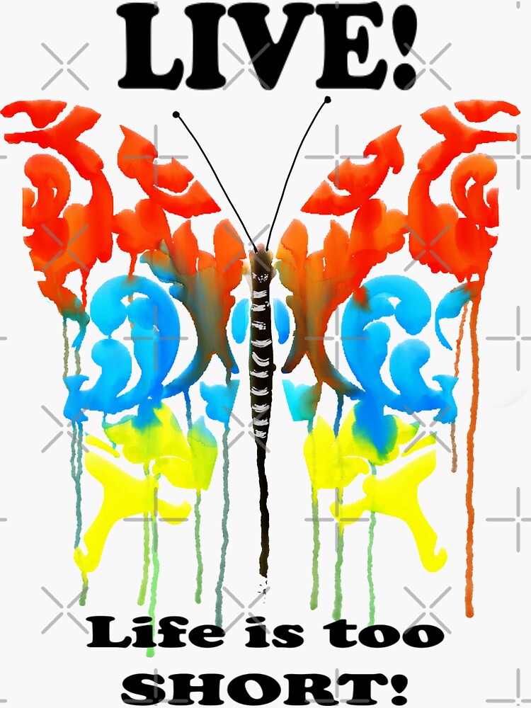 "Watercolour Butterfly dripping" Sticker for Sale by angipangi7 | Redbubble