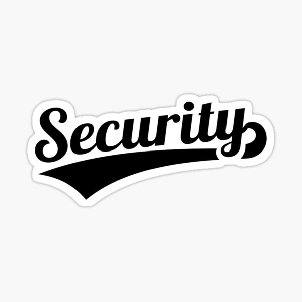 Security Guard Stickers | Redbubble