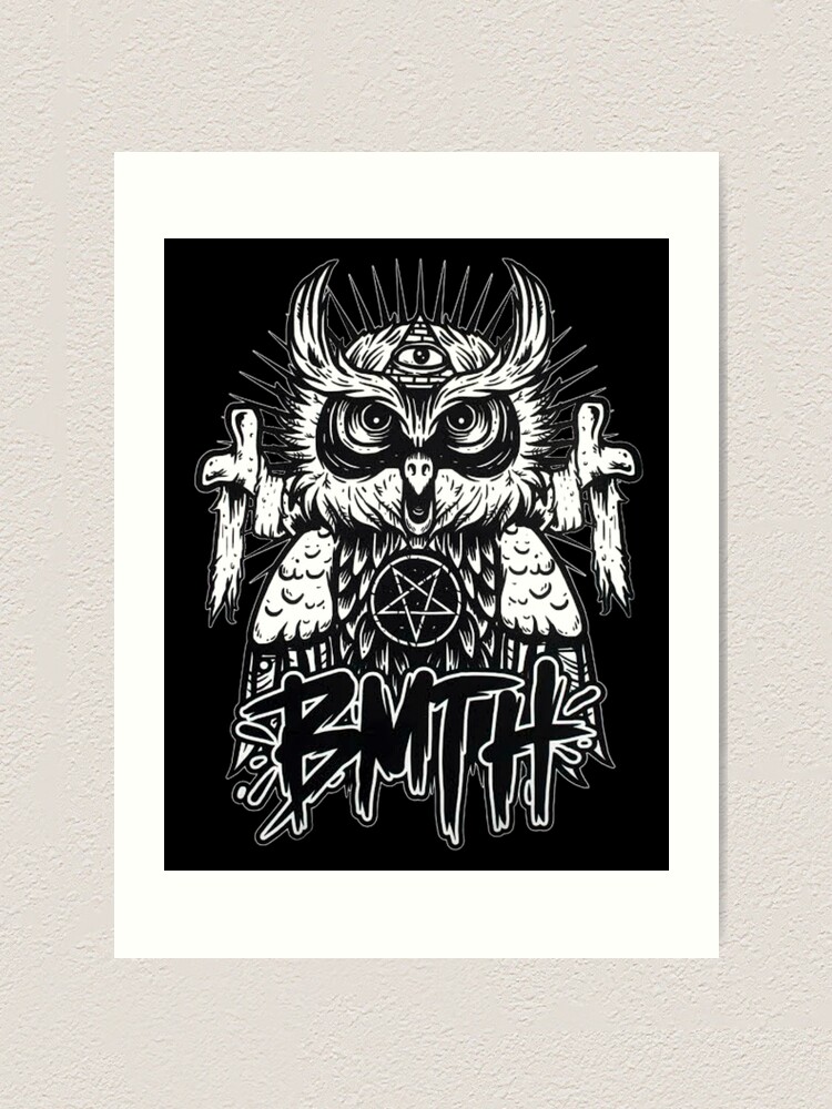 "bring me the horizon band owl logo" Art Print for Sale by mdriscolllll ...